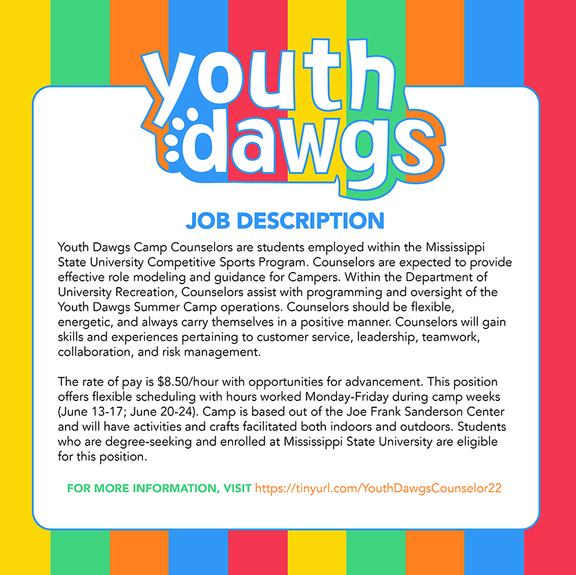 Counselor Registration Deadlines Approaching For Youth Dawgs Summer counselor-registration-deadlines-approaching-for-youth-dawgs-summer